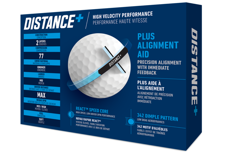 TaylorMade Distance+ Alignment Golf Ball | MyGolfSpy