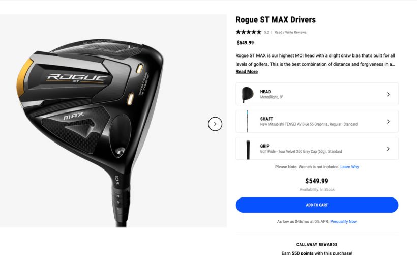 Callaway Customs Rogue ST Driver Designer Review | MyGolfSpy