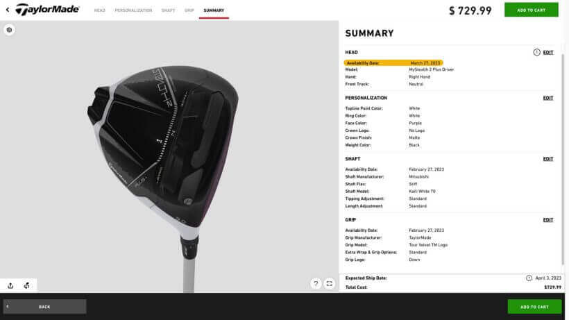 TaylorMade MyStealth 2 Plus Custom Program | MyGolfSpy