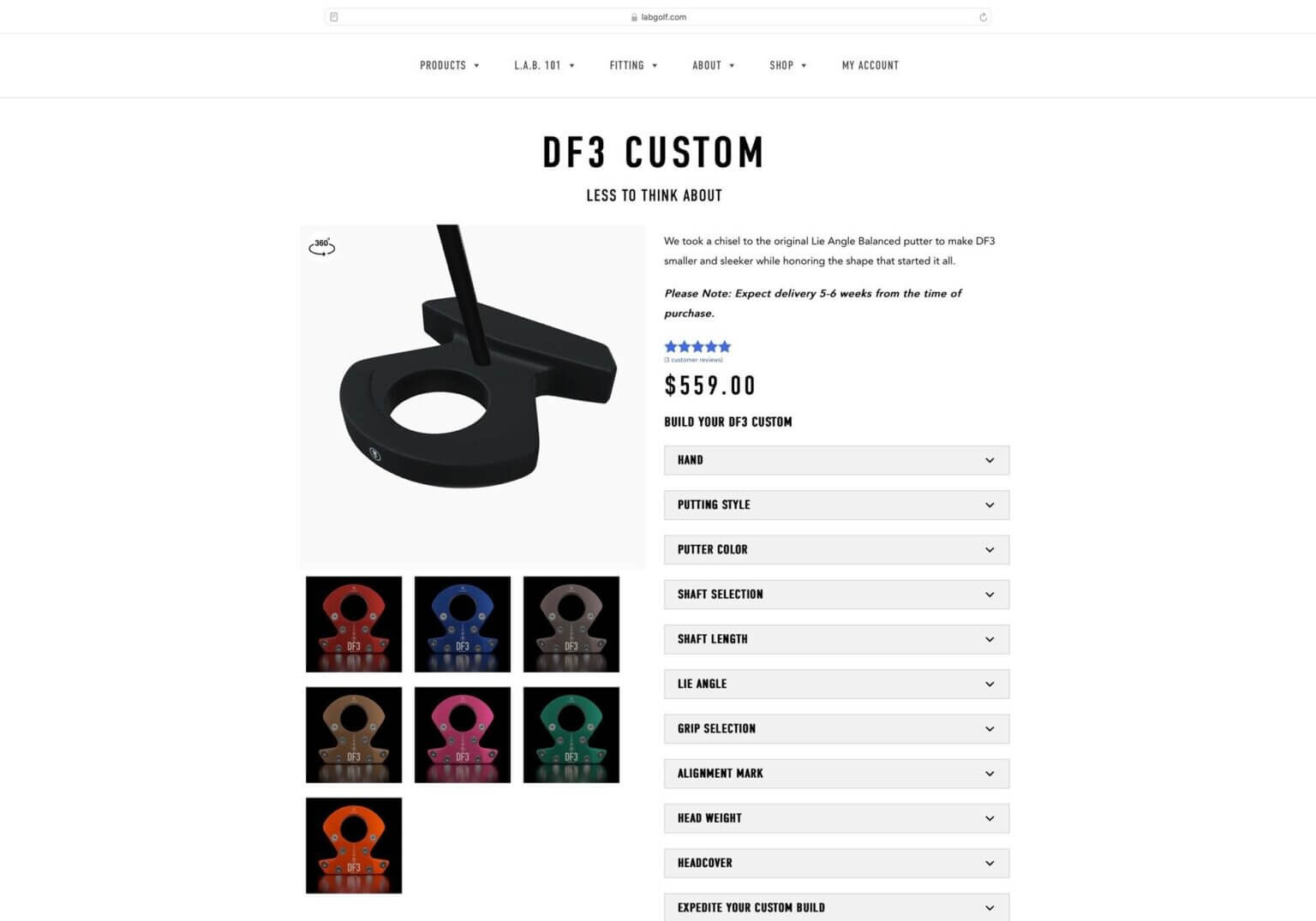 We Tried It: L.A.B. Golf DF3 Custom Designer | MyGolfSpy