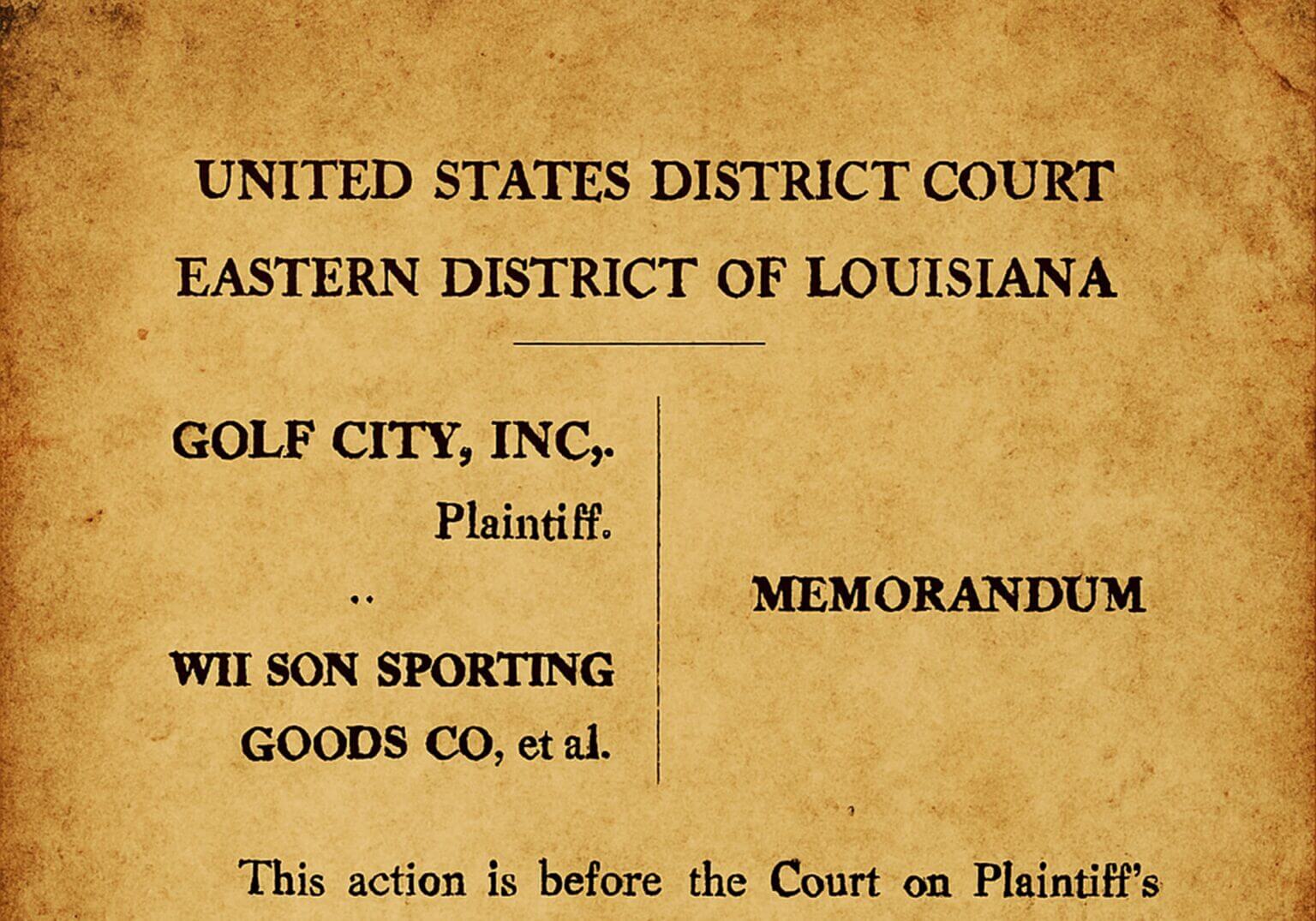 History’s Mysteries: How A 50-Year-Old Court Case Shaped Today's Golf ...