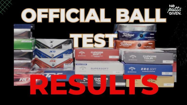 OFFICIAL BALL TEST RESULTS | NoPuttsGiven | MyGolfSpy