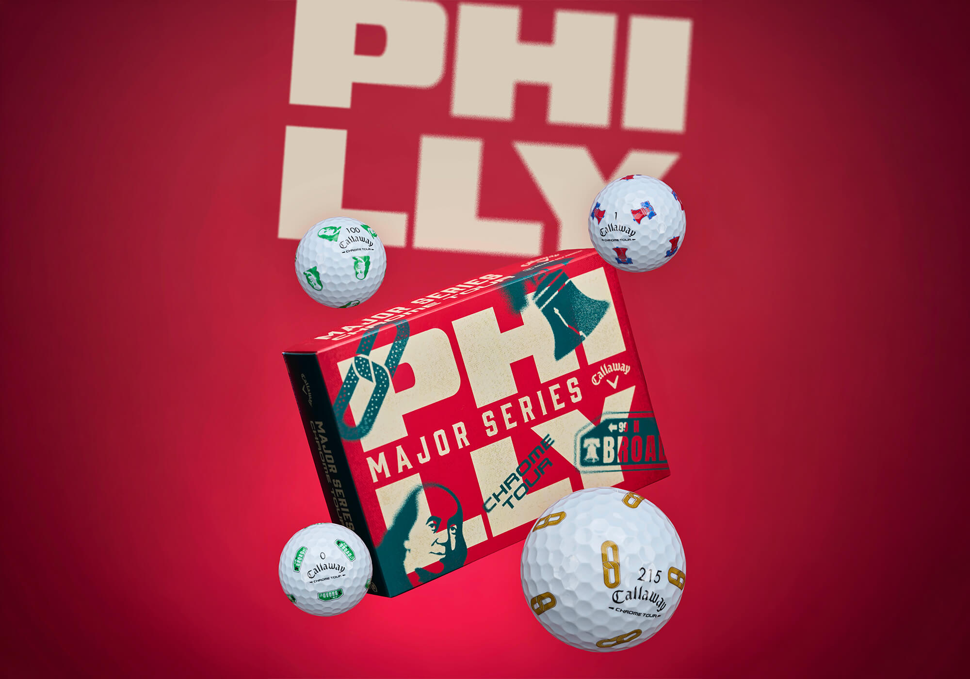 Callaway's May Major Chrome Tour balls Show Up Dressed As Philly ...